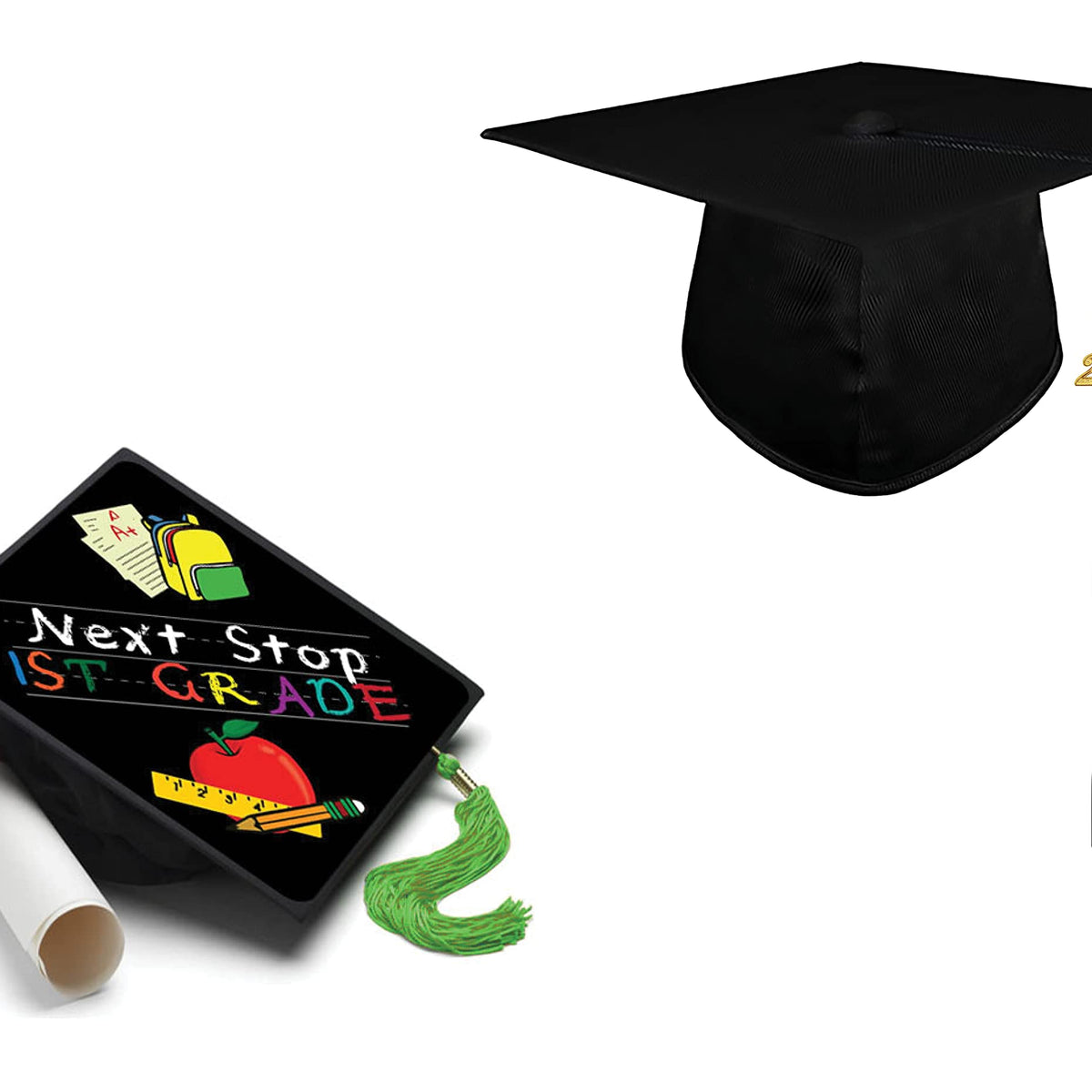 Tassel Toppers Next Stop First Grade Grad Cap (Topper + Grad Cap ...