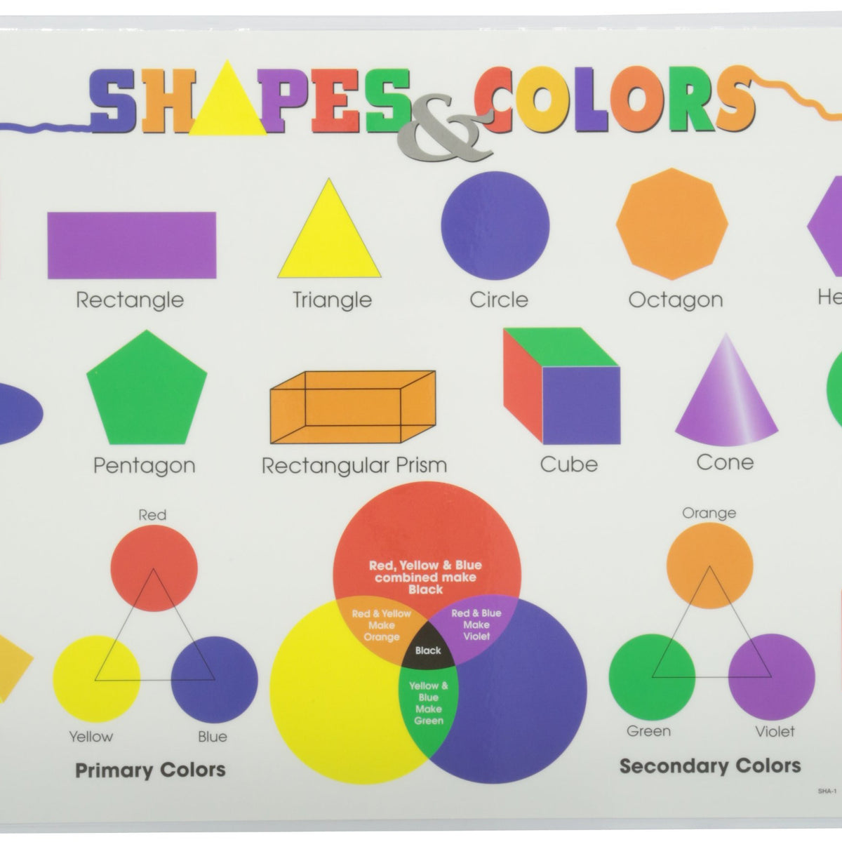 Painless Learning Shapes And Colors Placemat Large – Homenkitchenshop