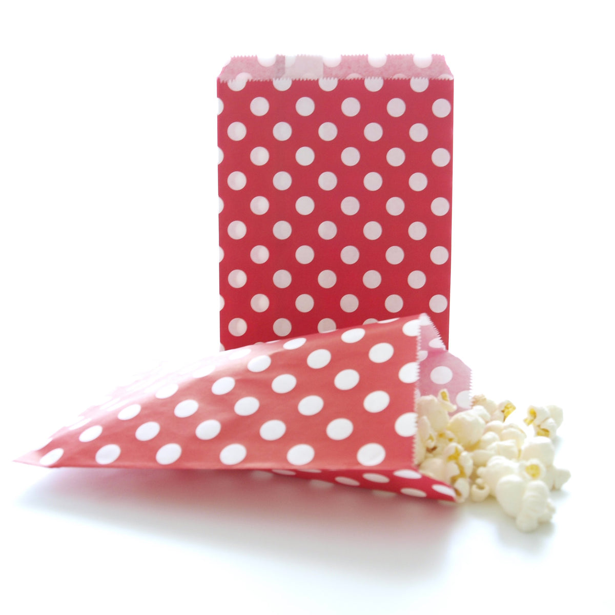 Food With Fashion Red Polka Dot Party Favor Bag (25 Pack) - Party Favo ...