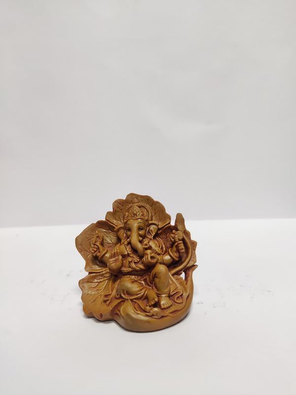 Pratima Wooden Finish Jaswanti Polyresin Ganesh Idol|Vinayaka Statue|G ...