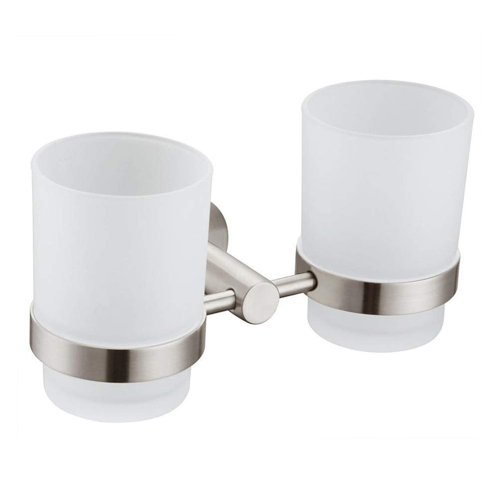 Double Toothbrush Holder, Angle Simple Sus304 Stainless Steel Wall Mou ...