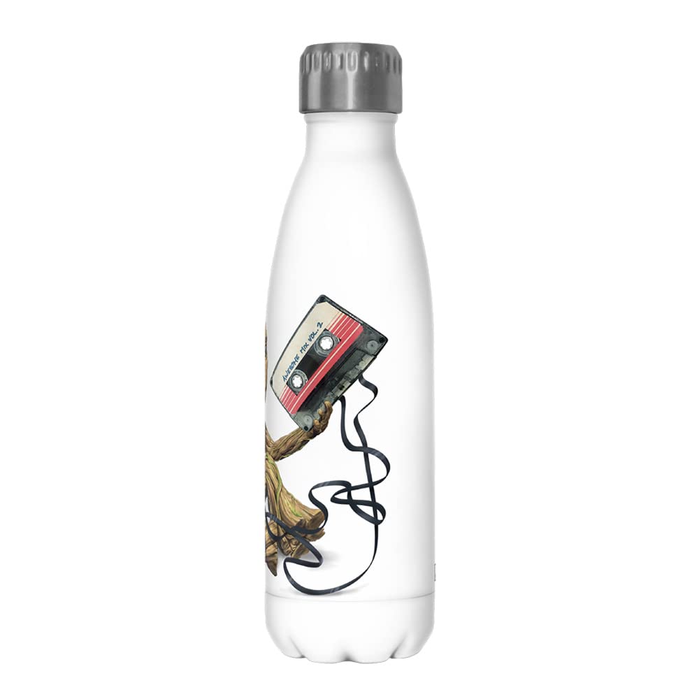 Marvel Groot Tape 17 Oz Stainless Steel Water Bottle, 17 Ounce, Multic ...