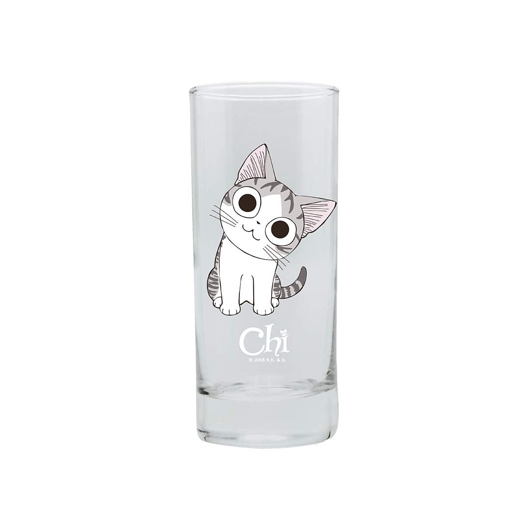 Abystyle Chi'S Sweet Home Cute Kitty Cat Drinking Glass Set 10 Oz. 5.5 ...