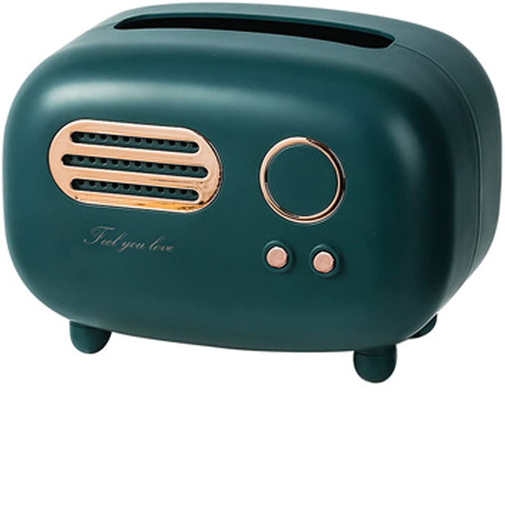 Retro Radio Model Tissue Box Cover Rectangular, Rectangular Retro Tiss ...