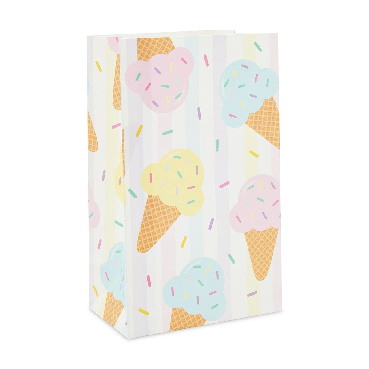 Blue Panda Ice Cream Party Favor Bags For Kids Birthday Decorations (3 ...