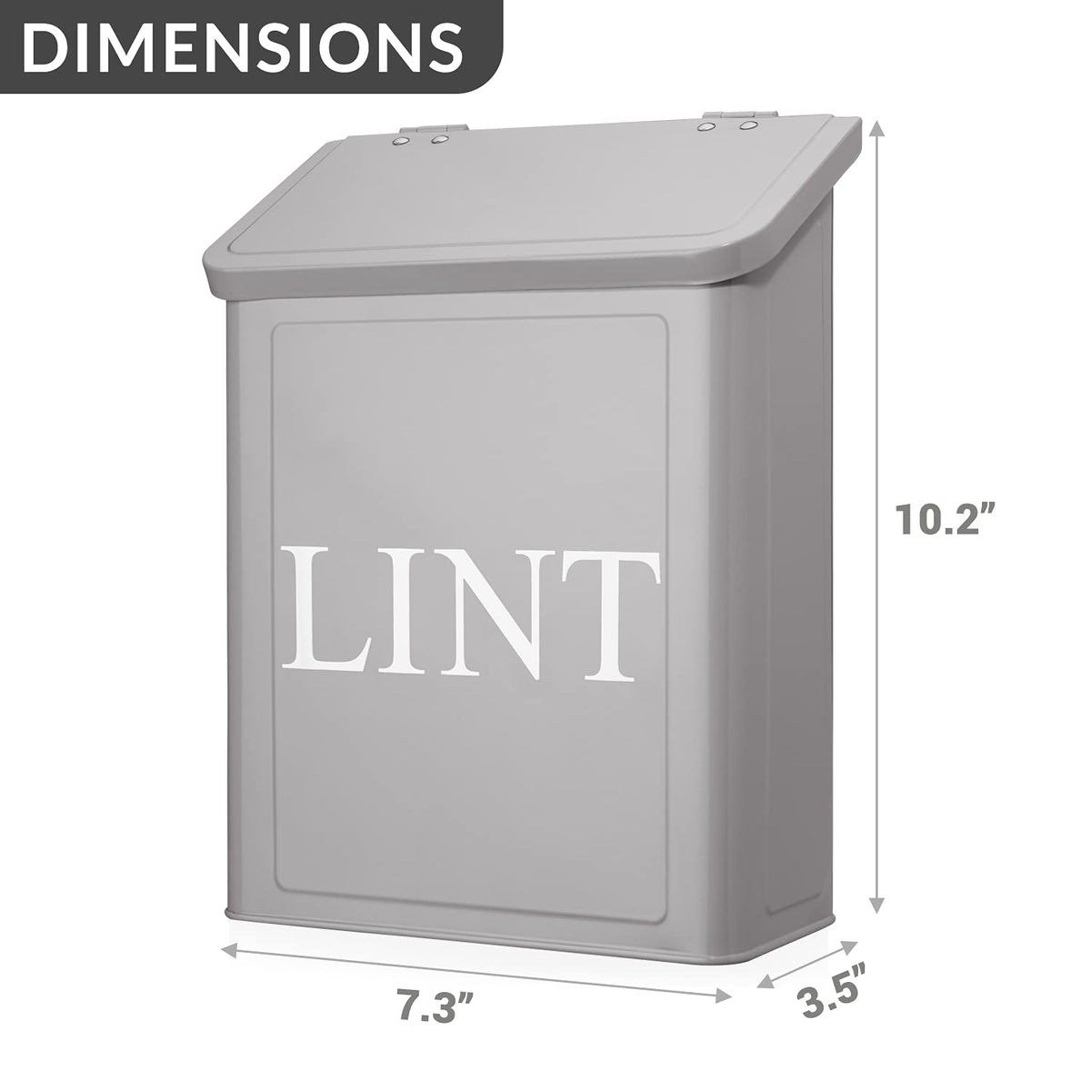 Calindiana Modern Farmhouse Metal Magnetic Lint Bin For Laundry Room D ...