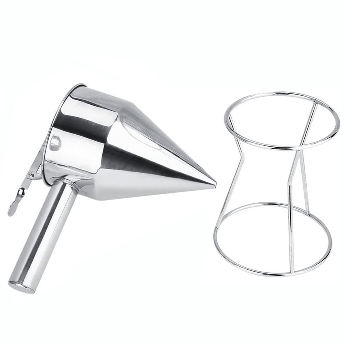 Newline Ny Stainless Steel Baking Funnel Dispenser With Stand For Tako ...