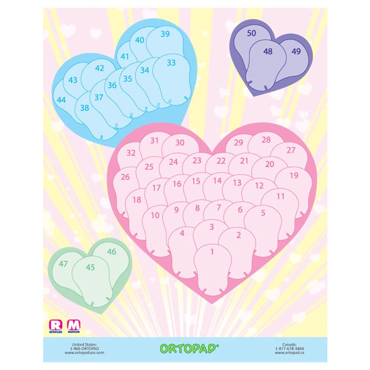 Ortopad Girls Reward Poster Pack, Includes 3 Posters, Hearts/Castle/Bu ...
