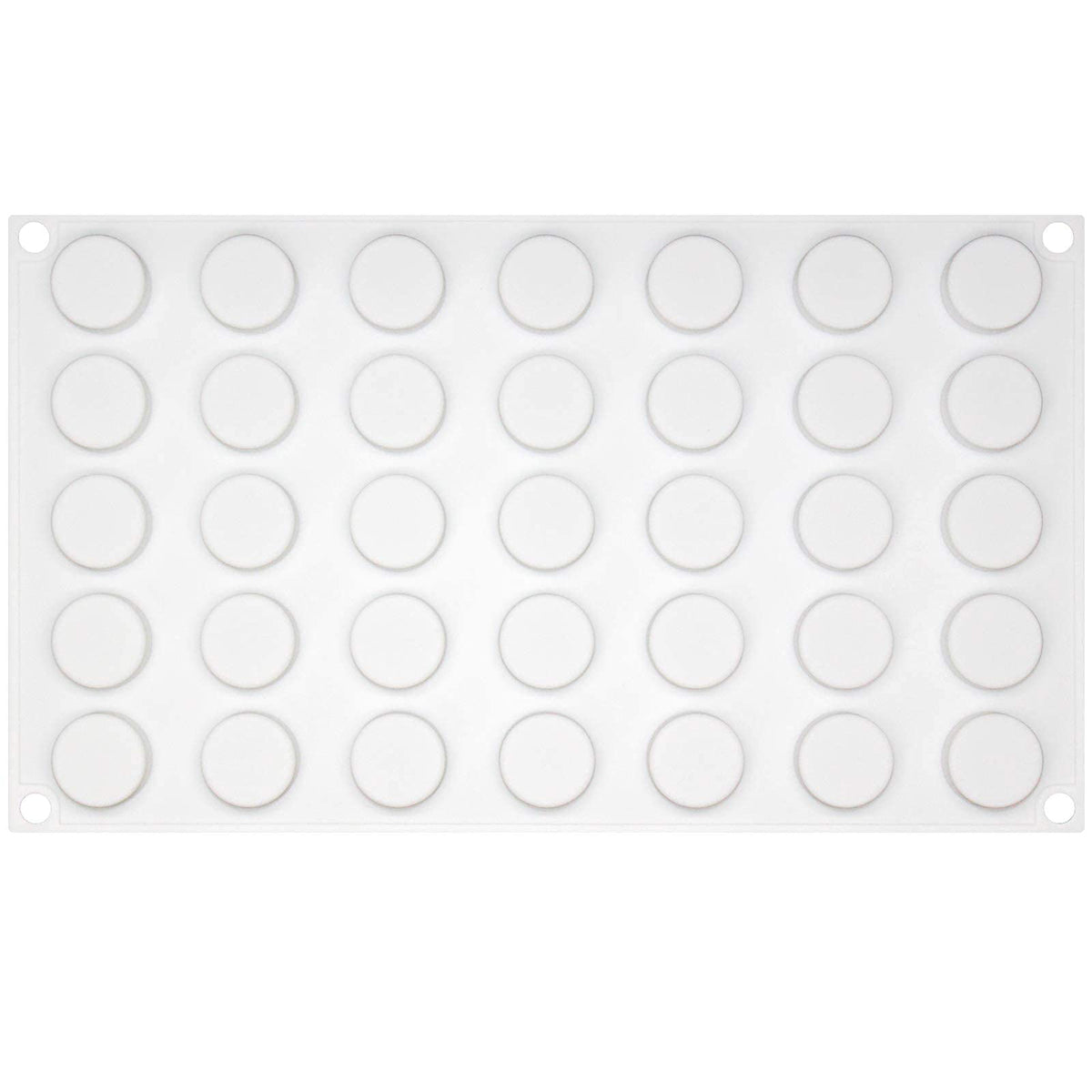 Funshowcase Mini Round Disc Silicone Mold Tray Per Cavity 0.9X0.9X0.4I ...
