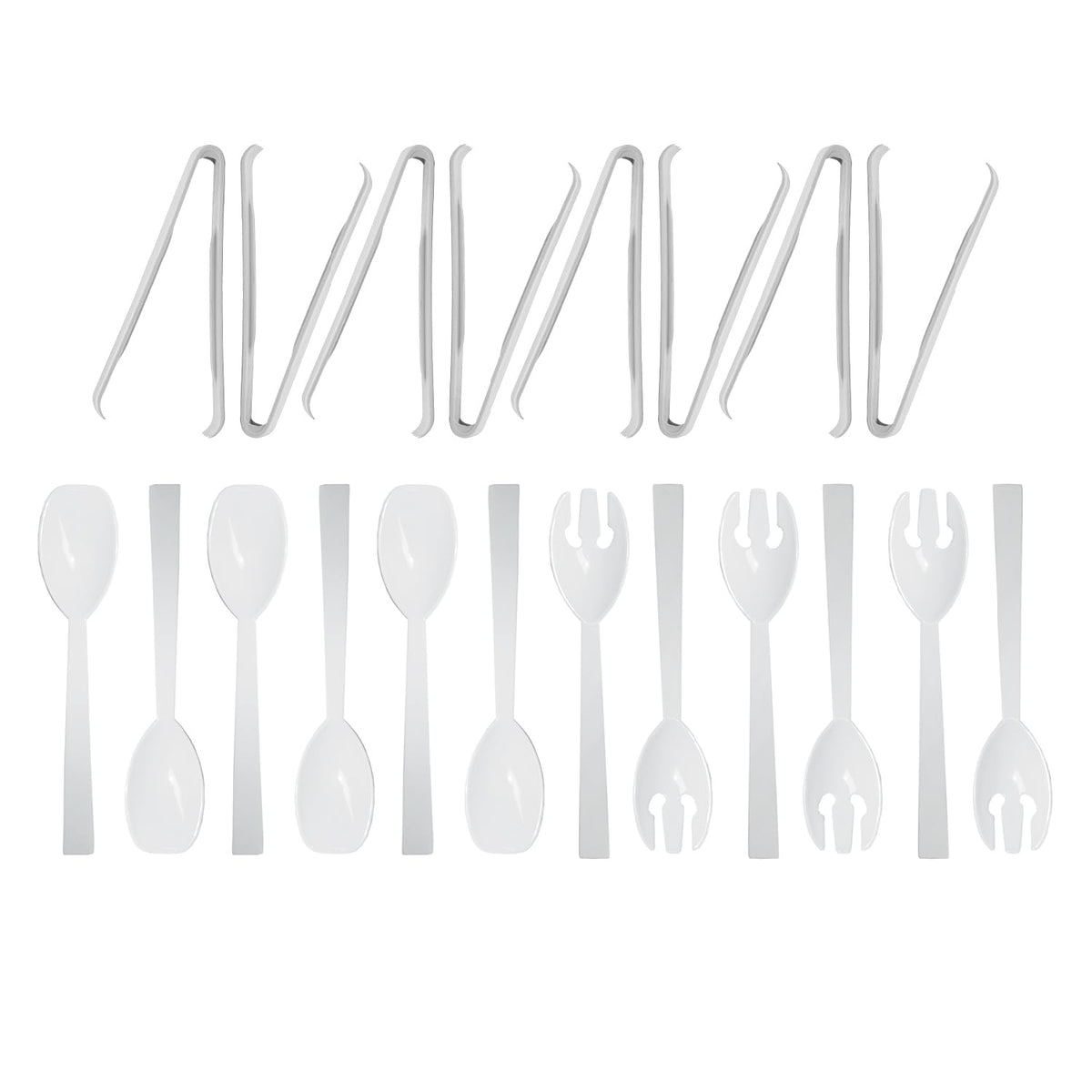 Party Essentials Plastic Party Buffet Serving Utensils Kit, Spoons/For ...