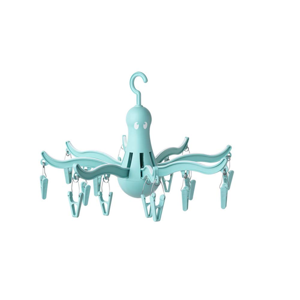Dodxiaobeul Pressa 8-Claw Octopus Hanging Dryer 16 Clothes Pegs, Easy ...