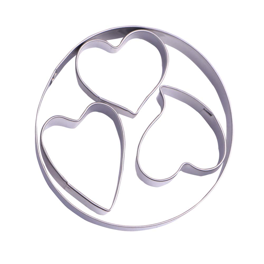 Mini Heart Cookie Cutter Set - 4 Piece - Stainless Steel – Homenkitchenshop