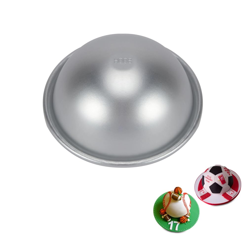 Half Ball Cake Pan, 10Cm Semicircle Aluminum Hemisphere Chiffon Cake P ...