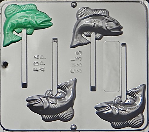 Bass Fish Lollipop Chocolate Candy Mold 3335 – Homenkitchenshop