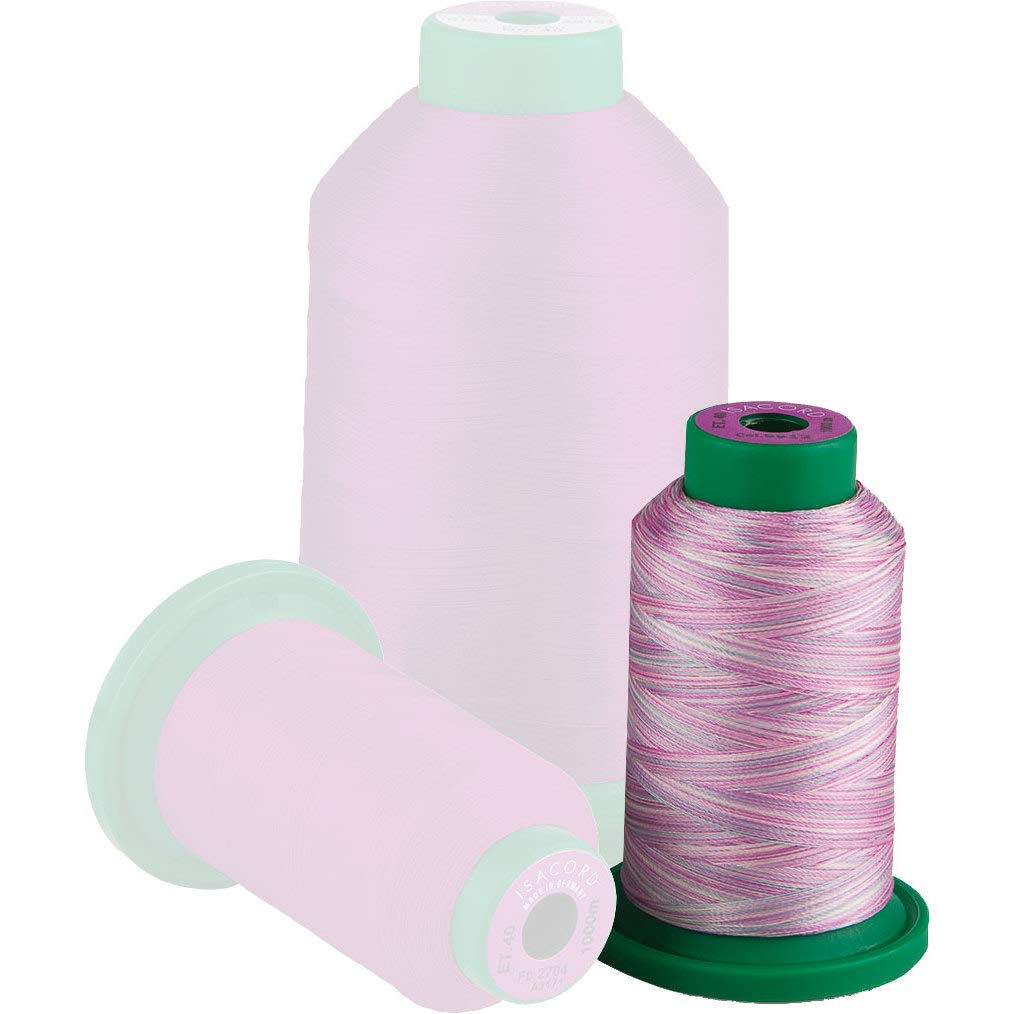 Isacord 40Wt Polyester Variegated Thread Spool, Raspberries And Cream ...