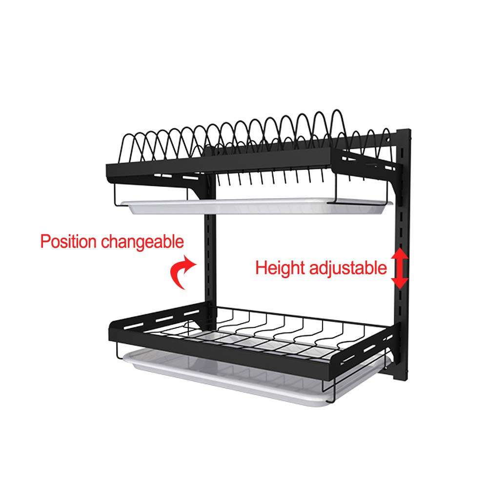 Junyuan Kitchen Dish Rack,Hanging Silverware Dish Drying Rack Organize ...