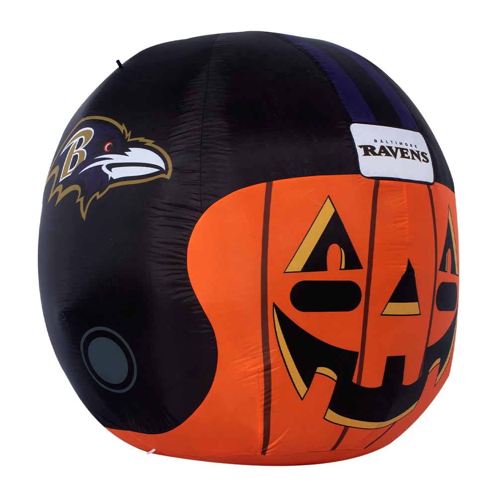 Sporticulture NFL Baltimore Ravens 4ft Inflatable Jack-O-Helmet with L ...