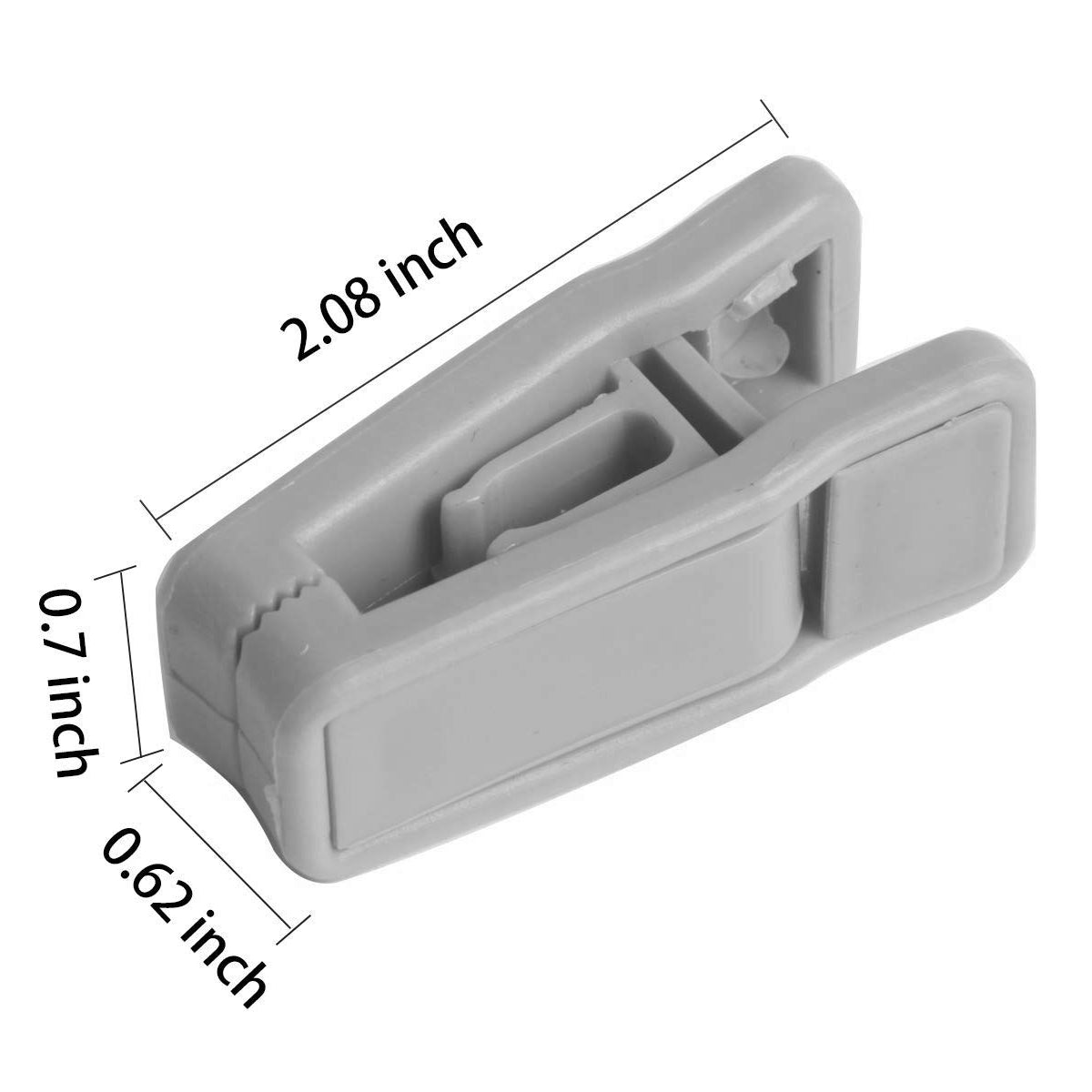 Aoshang 20 Pack Plastic Finger Clips For Hangers,Slim-Line Finger Clip ...