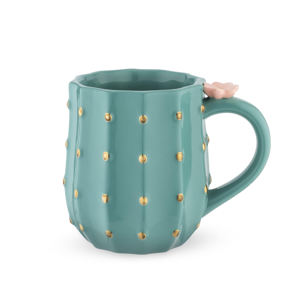 Pinky Up Cactus Ceramic Coffee Mug, 12 oz Green Tea Cup, Model 6882, P ...