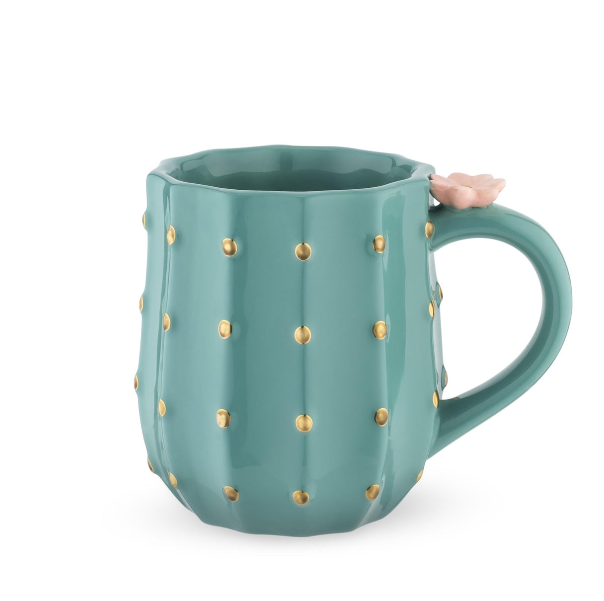 Pinky Up Cactus Ceramic Coffee Mug, 12 oz Green Tea Cup, Model 6882, P ...