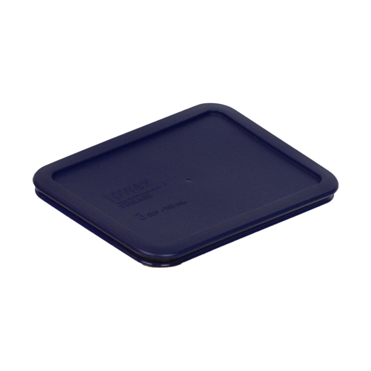 Pyrex 7210-Pc 3 Cup Blue Rectangle Plastic Storage Lid, Made In Usa ...