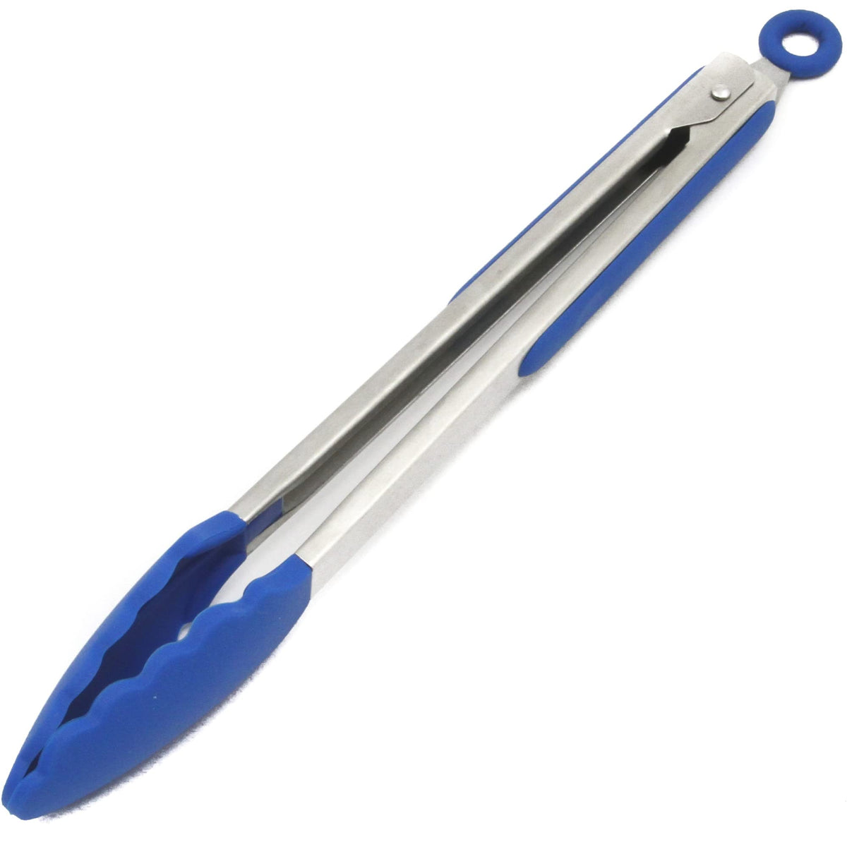 Chef Craft Premium Silicone Cooking Tongs, 12 Inch, Blue – Homenkitchenshop