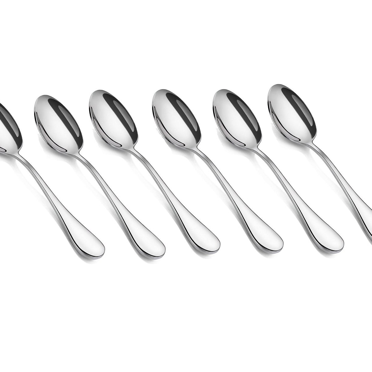 Horntide 6-Piece Mini Tea Spoon Set Dessert Coffee Spoon Flatware Stai ...