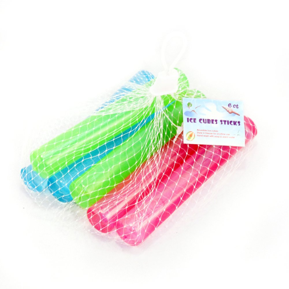 Ods Reusable Ice Cube Sticks Freezable Water Bottle Cooling Rods (6 ...