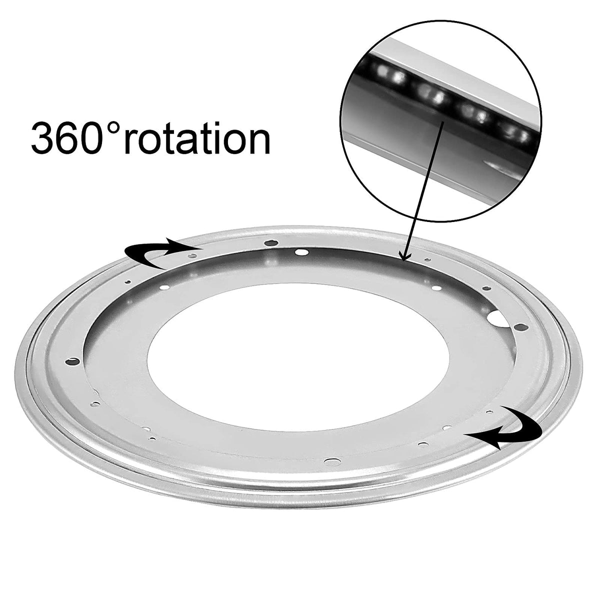 Hoigon 4 Pack 12 Inch Lazy Susan Hardware With Mounting Screws And Cor ...