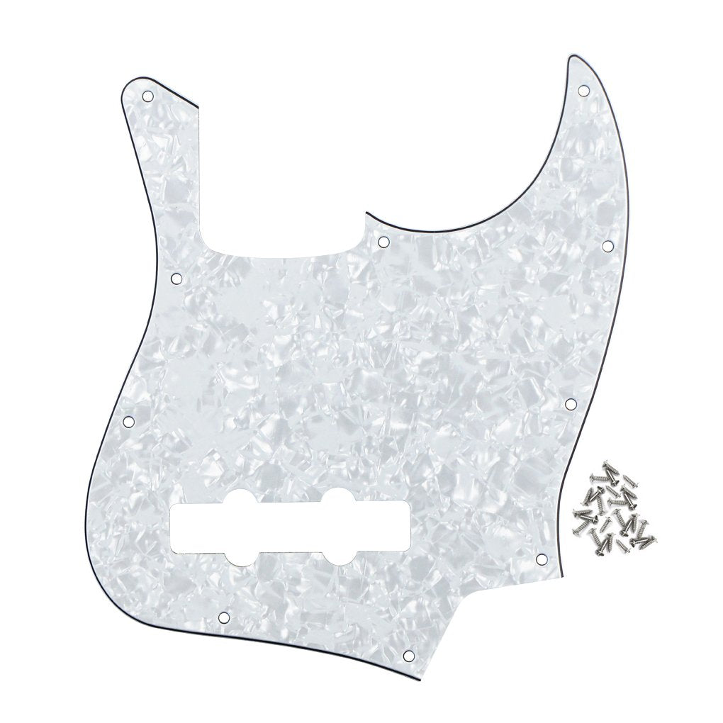 Fleor 10 Hole Jazz Bass Pickguard Scratch Plate Pick Guards For 4 Stri ...