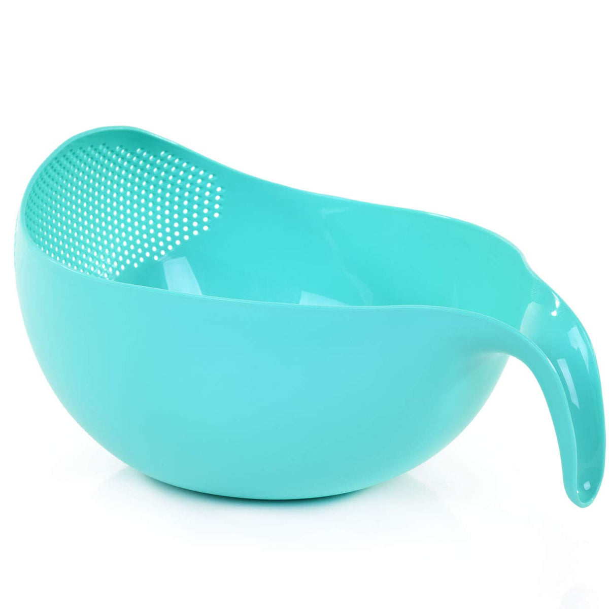 Mintra Home Rice Colander (Teal) - Strainer, Lightweight, For Cleaning ...