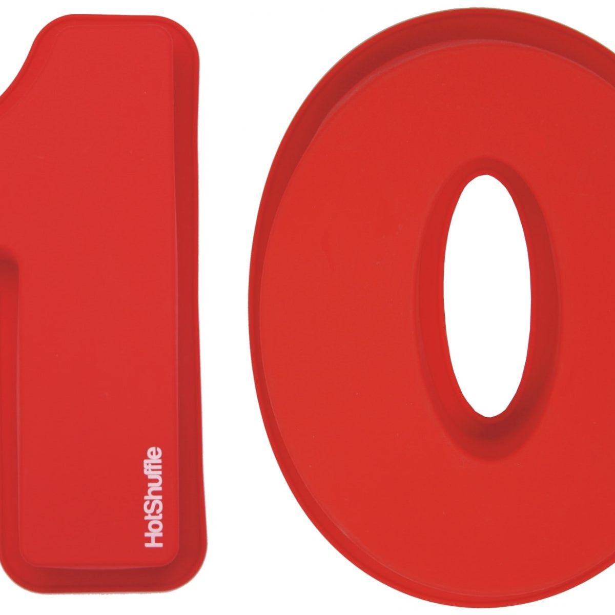 Large Silicone Number 10 Cake Pan Tin Mould 10Th Birthday Anniversary ...