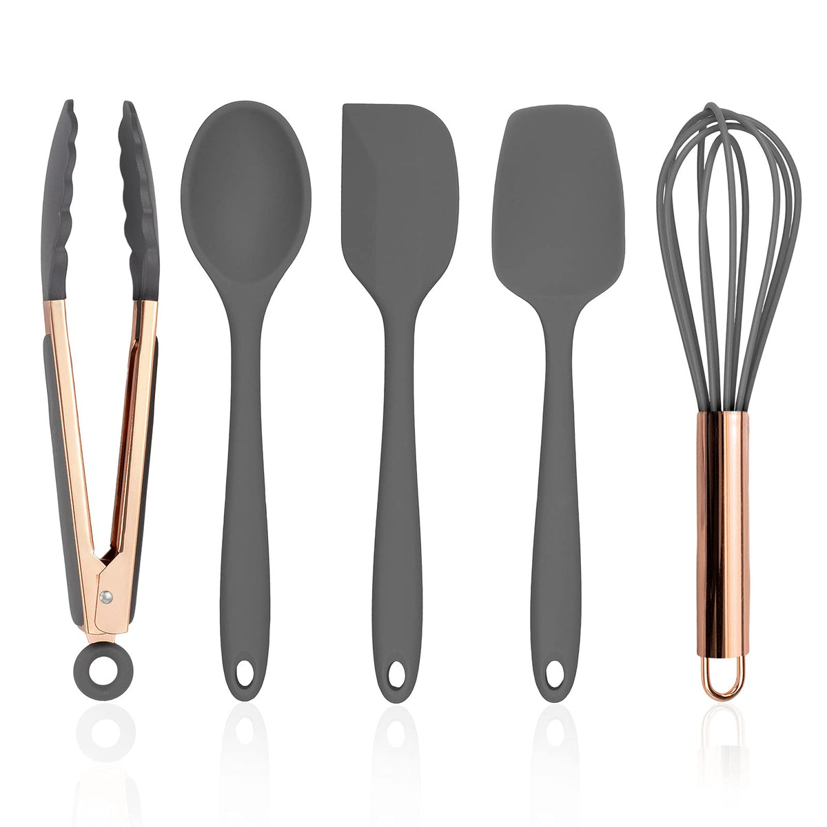 Cook With Color Silicone Cooking Utensils, 5 Pc Kitchen Utensil Set, E ...