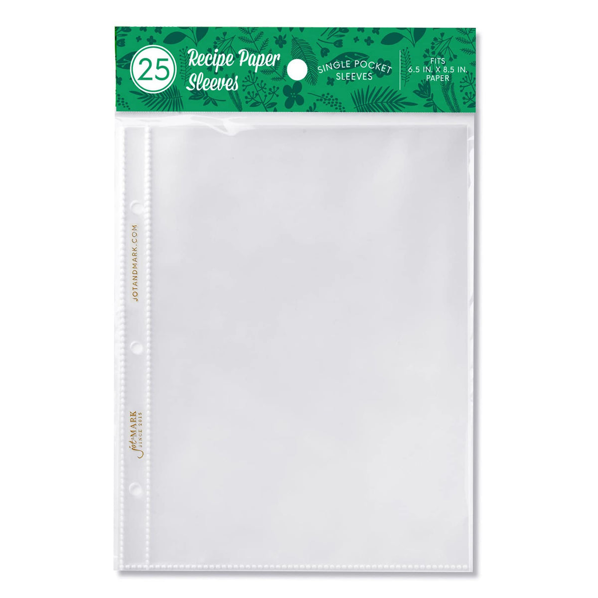 Jot & Mark Binder Page Protectors For 4X6 Recipe Cards Or Photos (25 C ...