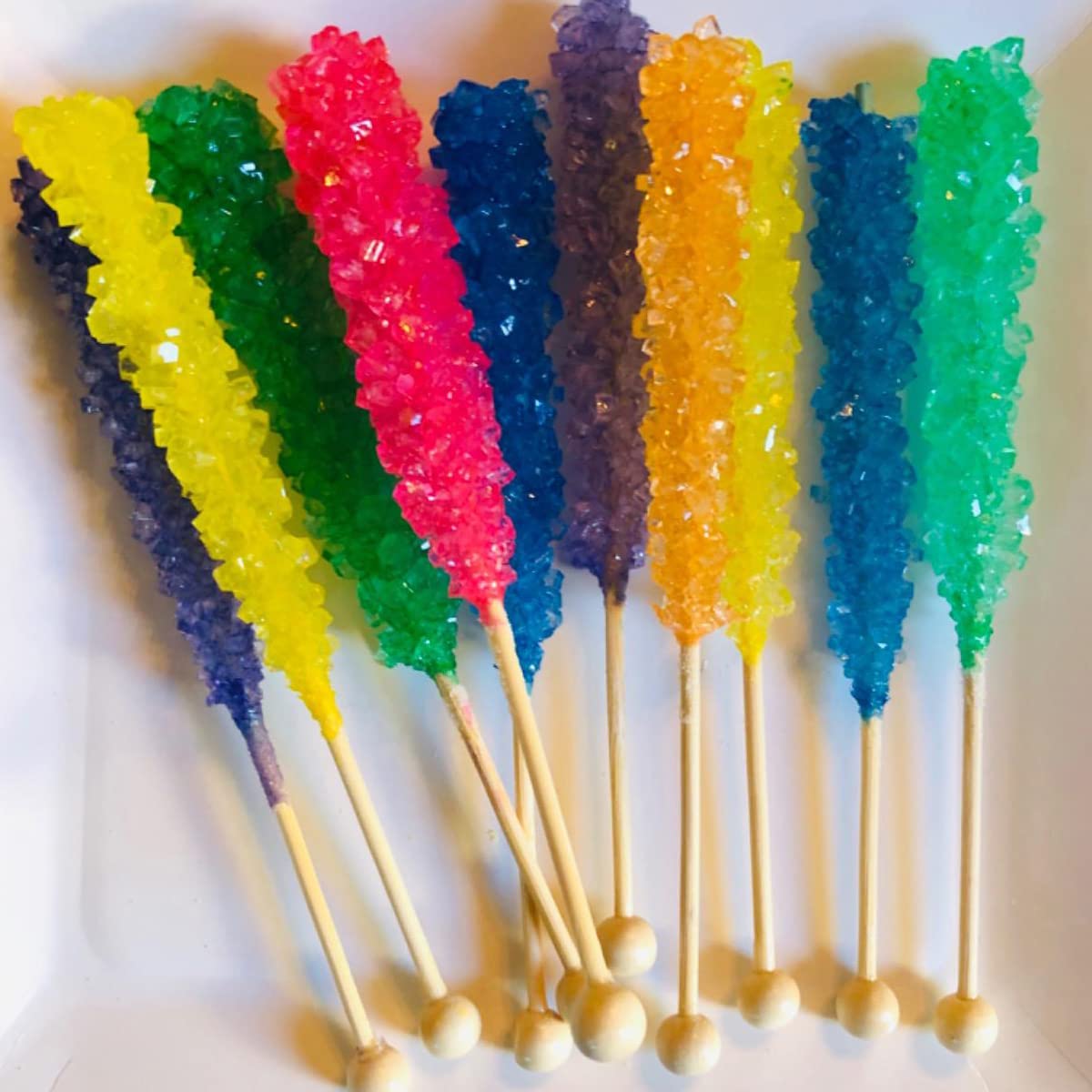 BMIROAMDFE Rock Candy Sticks - 100 Wooden Cake Sticks & Drink Stirrers ...