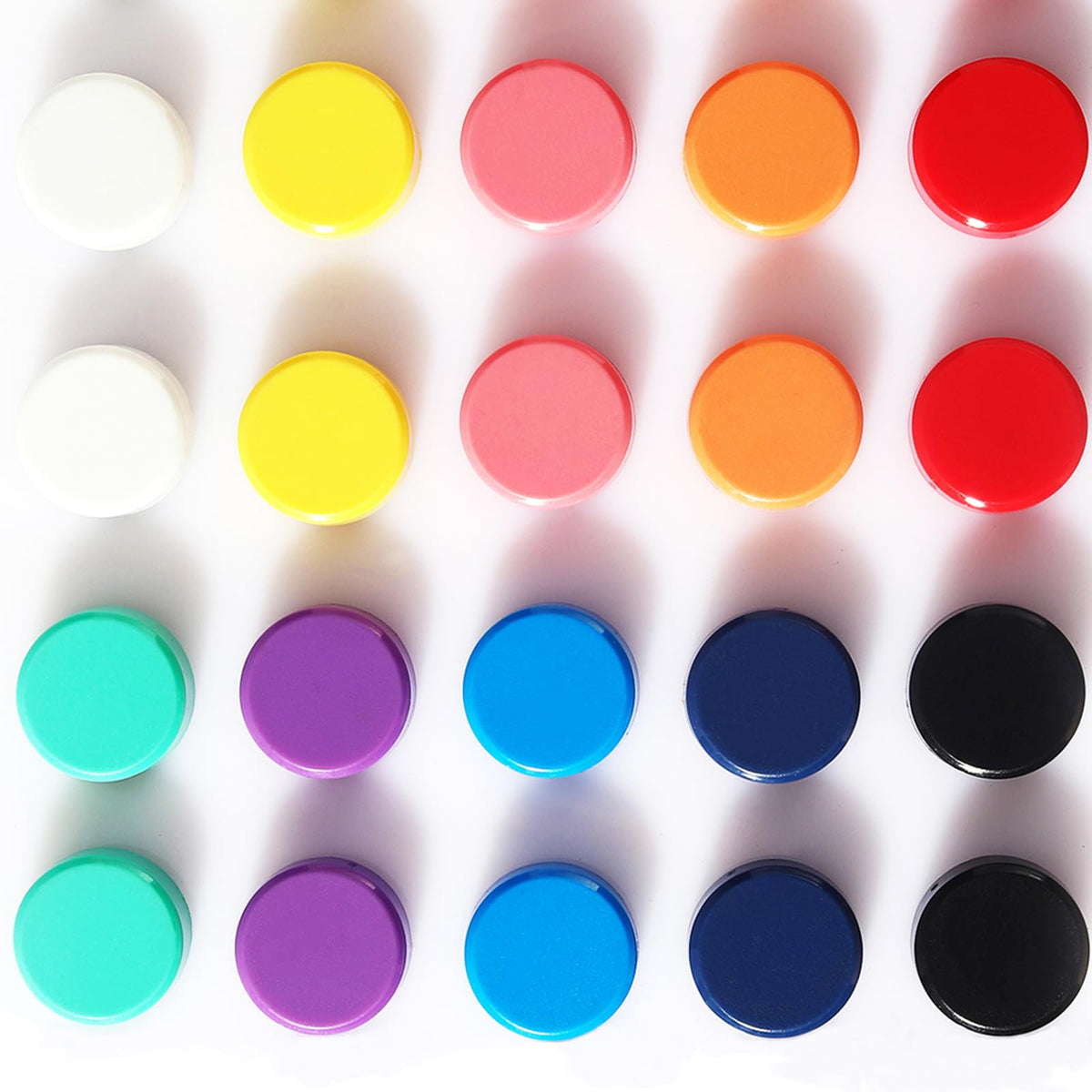 PYJLBX Fridge Magnet 20 Pack 10 Colors Refrigerator Magnets Colorful L ...