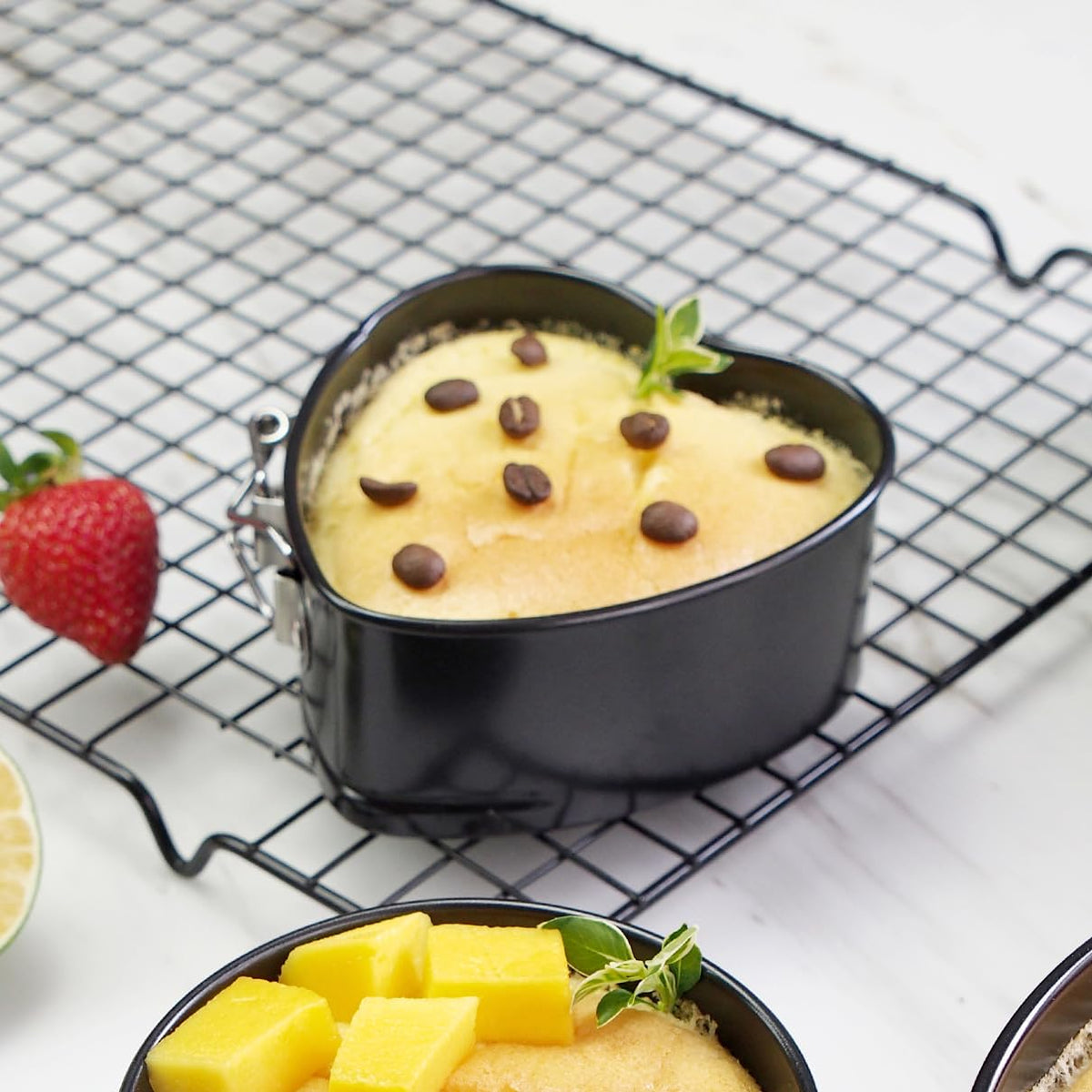 Heart Cake Pan, Heart Springform Pan 4 Inch Heart Shaped Cake Pan Bake ...