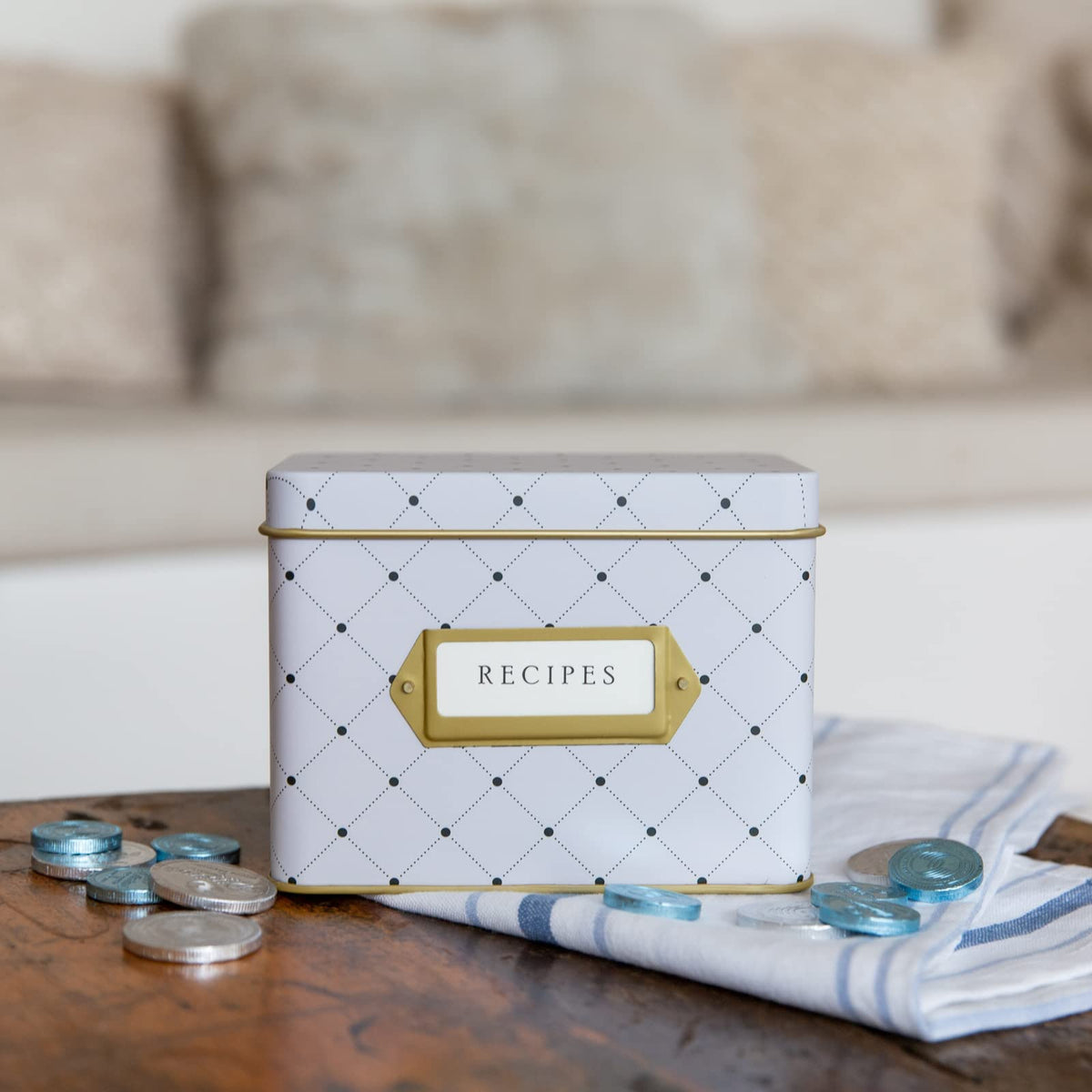 Jot & Mark Recipe Card Gift Box, 50 4X6 Inch Cards, 14 Dividers, Decor ...