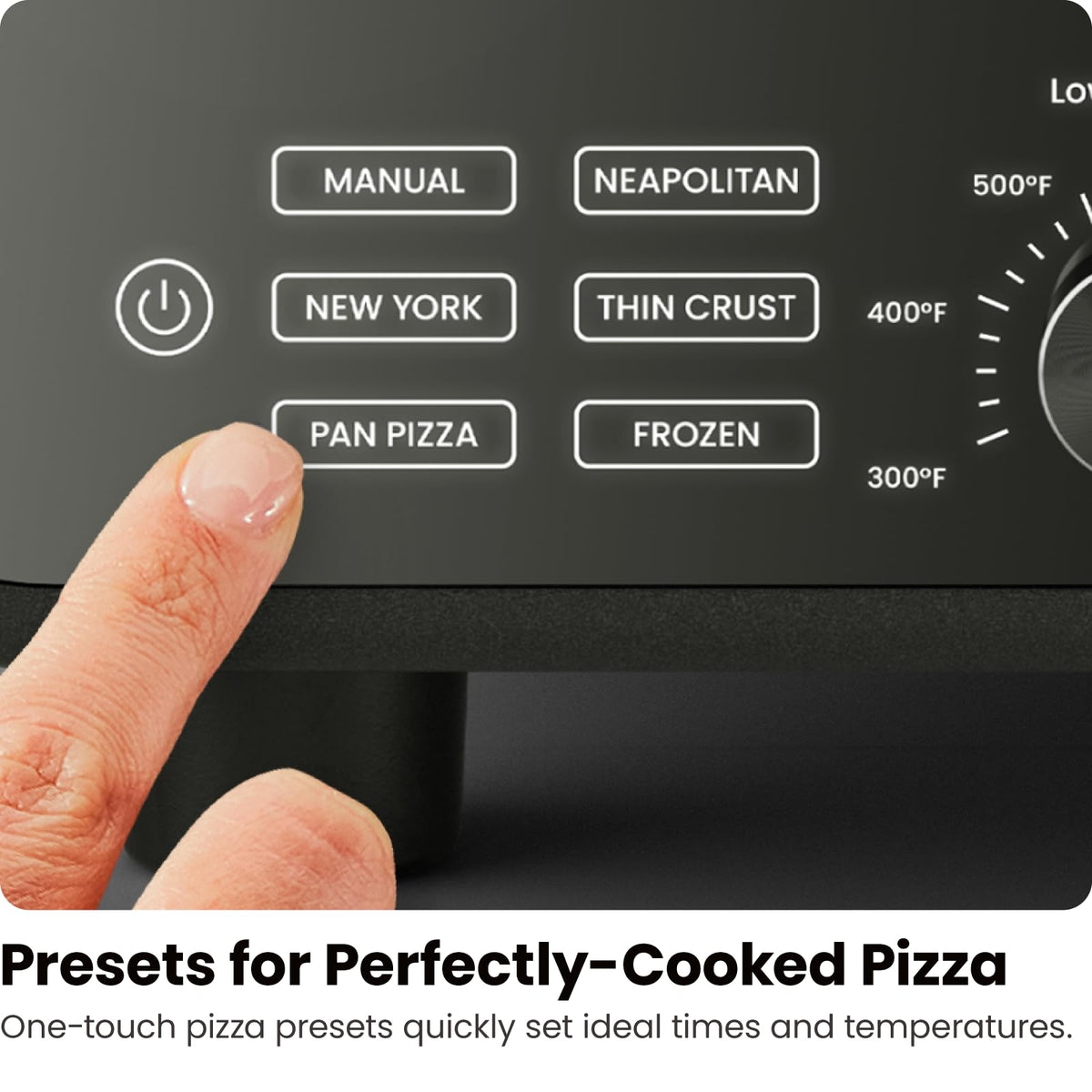 Chefman Indoor Pizza Oven - Makes 12 Inch Pizzas In Minutes, Heats Up ...