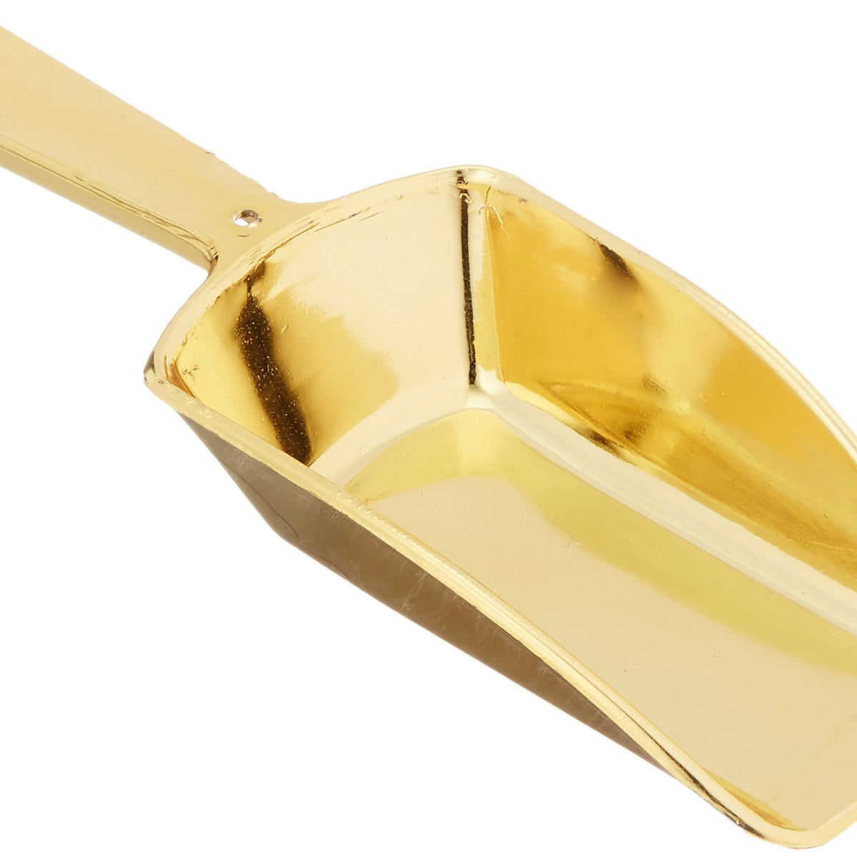 Candy Scoop Set - Package Of 12 Shiny Gold Plastic Scoops For Wedding ...