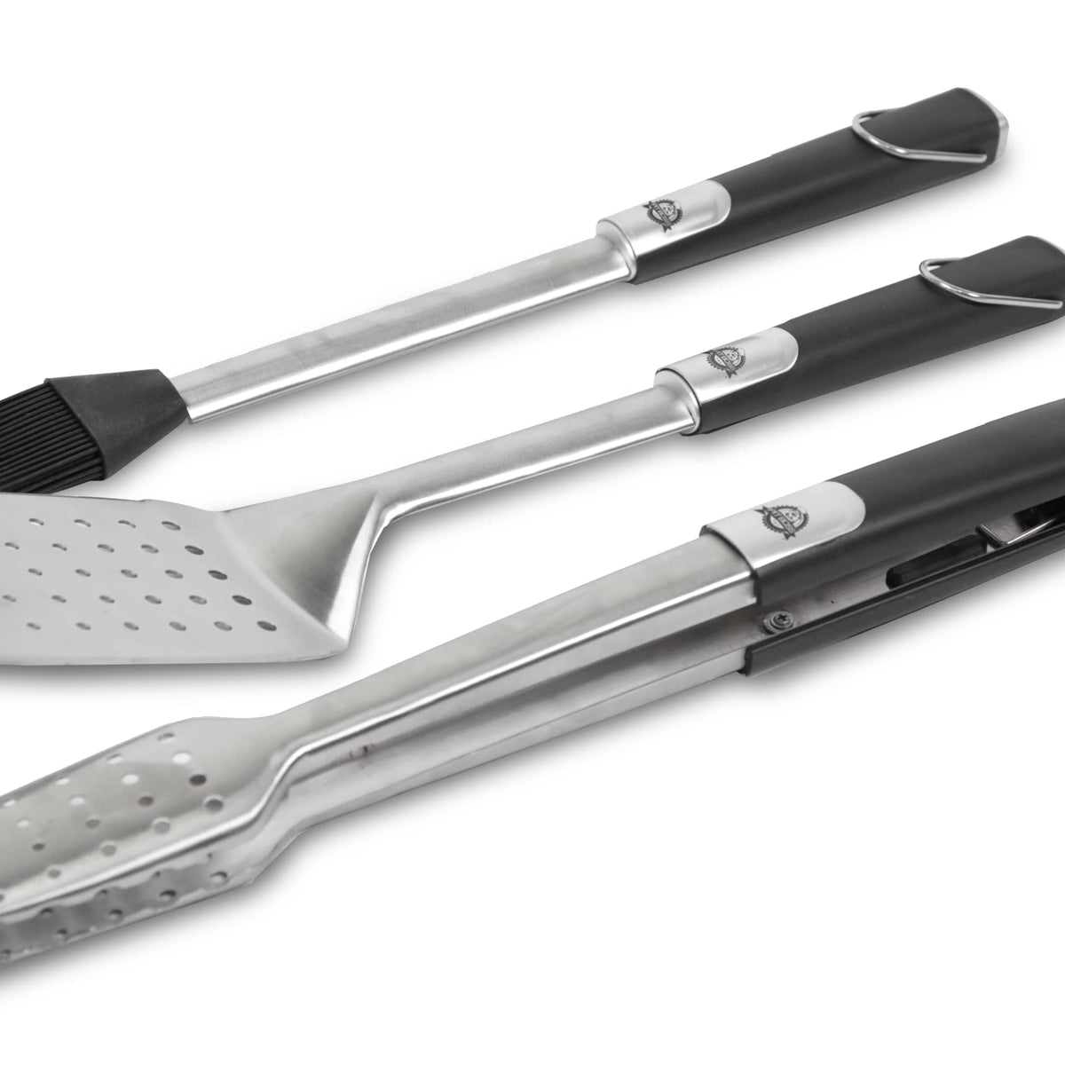 Pit Boss Grills Soft Touch 3 Piece Tool Set, Stainless – Homenkitchenshop