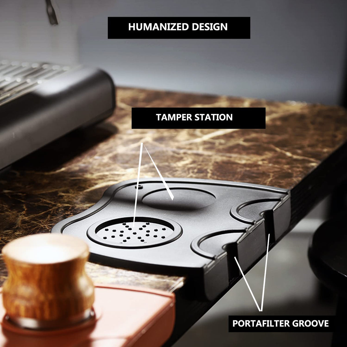 Coffee Tamper Mat Silicone Corner Tamping Mat (Large) – Homenkitchenshop