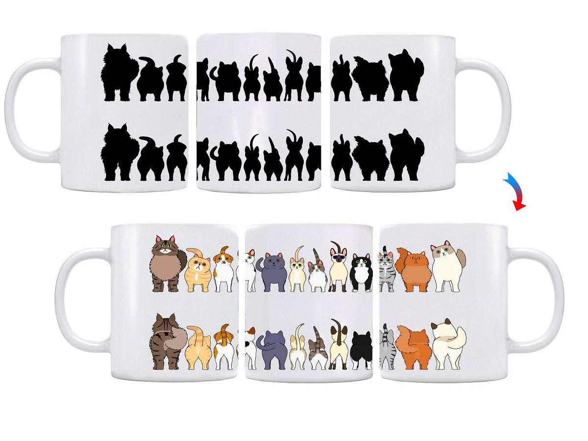 Sunkiss Unlimited Color Changing! Cheeky Cats ThermoH Logo Ceramic Cof ...