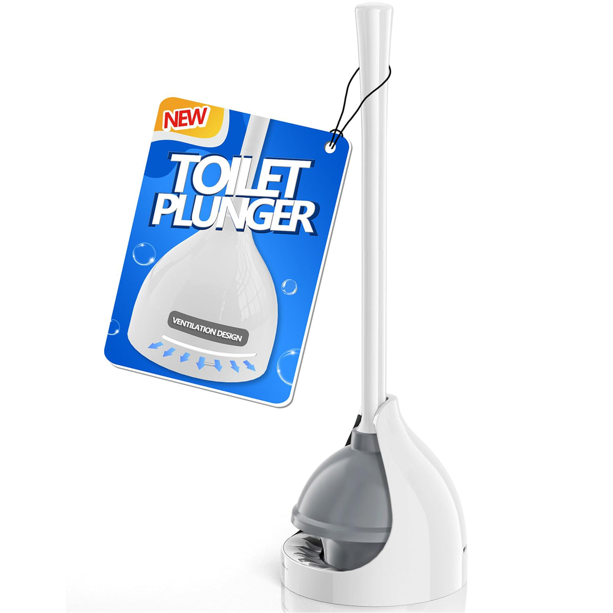 Lovloy Toilet Plunger With Holder, Plunger With Unique Holder, Plunger ...