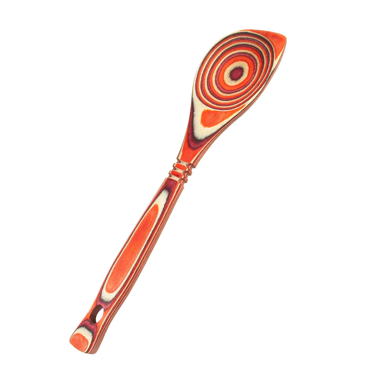 Island Bamboo Pakkawood 12-Inch Corner Spoon, Red – Homenkitchenshop