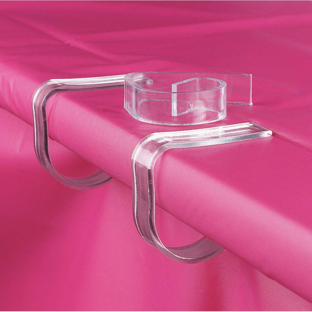Fun Express Clear Plastic Tablecloth Clips for Party & Event Supplies ...