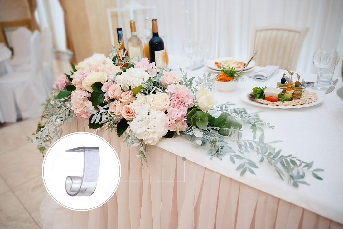 Navadeal Table Skirting Clips Tablecloth Clips For Table 1.5'' - 1.8 ...