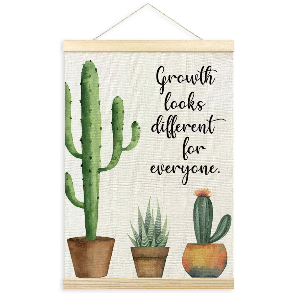 Tleske Mental Health Cactus Poster Hanger Frame, Motivational Inspirat ...