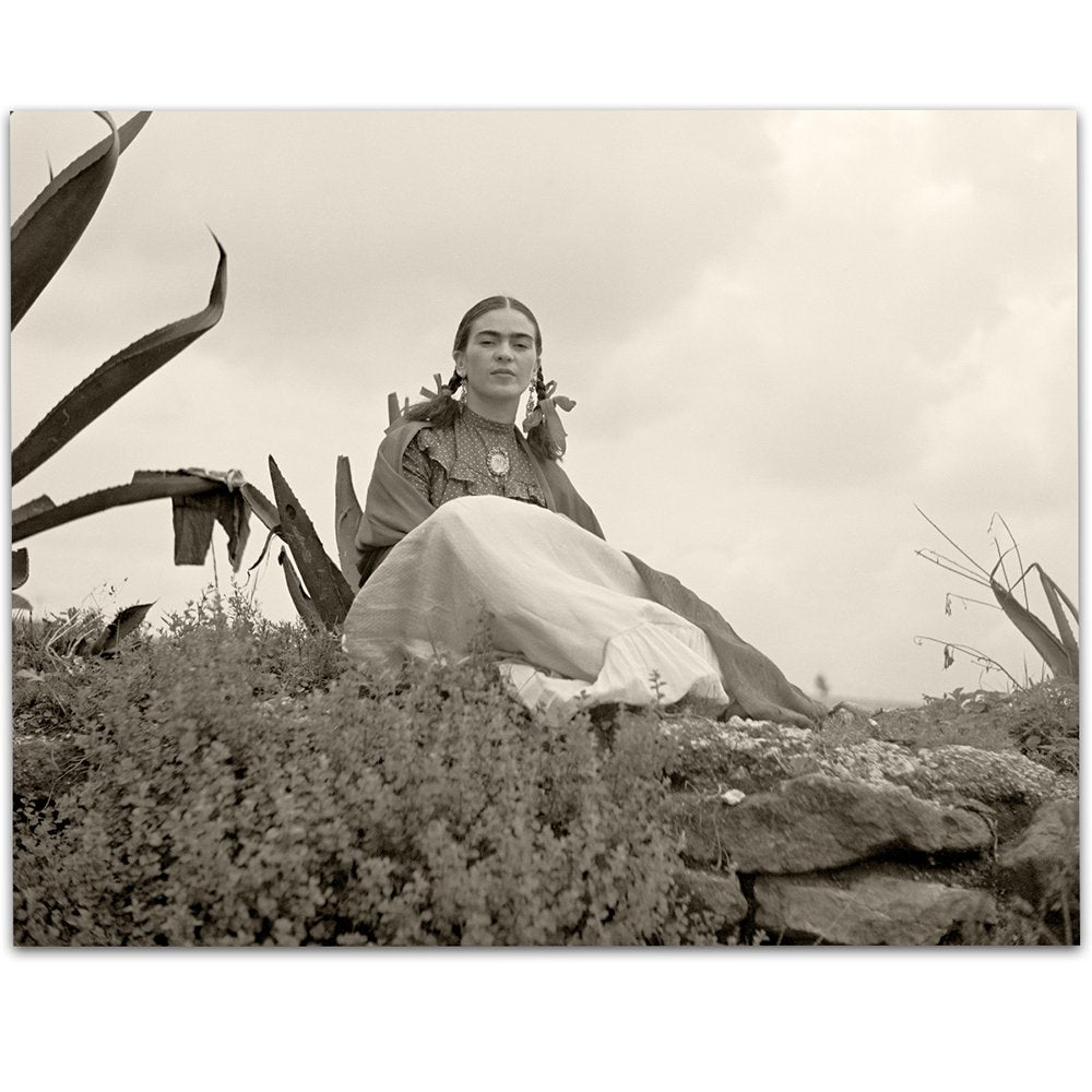 Lone Star Art Rare Frida Kahlo Photo Seated Outside - 11X14 Unframed P ...