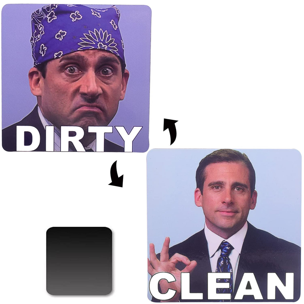 DBlosp Clean and Dirty Magnet - Reversible Dishwasher Sign, Purple, Mo ...